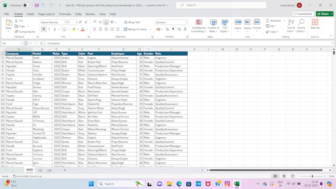 Do data analysis and data visualization with excel by Thesunny_shah ...