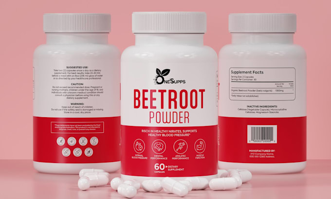 Design supplements, nutrition facts, supliful, skincare, bottle ...