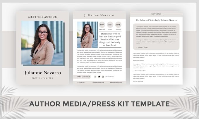 Design a professional press kit, media kit, epk for bloggers ...