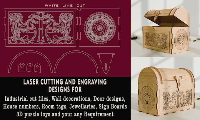 Create custom vector, cad for laser cutting, engraving and plasma ...