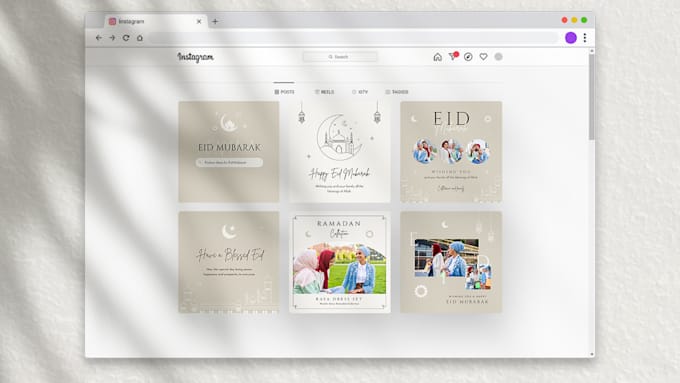 Design ramadan instagram post template with canva by Jeanneevelina | Fiverr