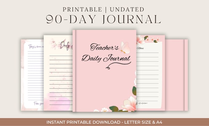 Design custom digital planner template, calendar, journals for etsy by ...