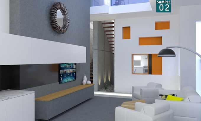 Design realistic 3d interior rendering in sketchup by Gienlee | Fiverr