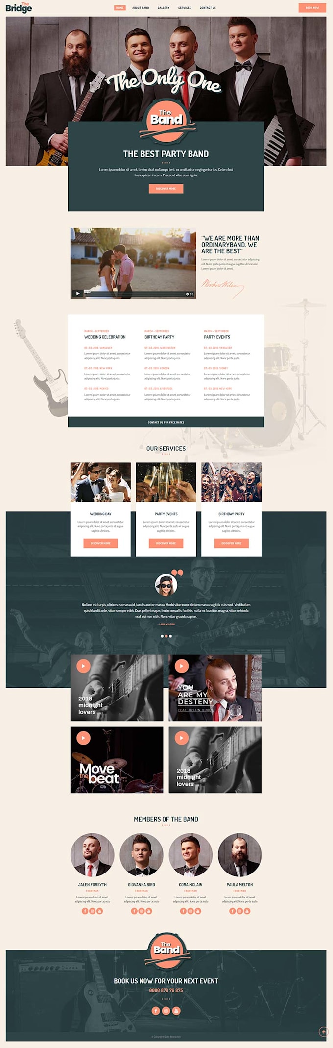 Create music bands record labels website design by Mdmusa20 | Fiverr