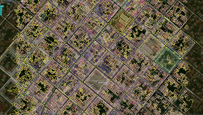 Map a geographical area on openstreetmap using available satellite ...
