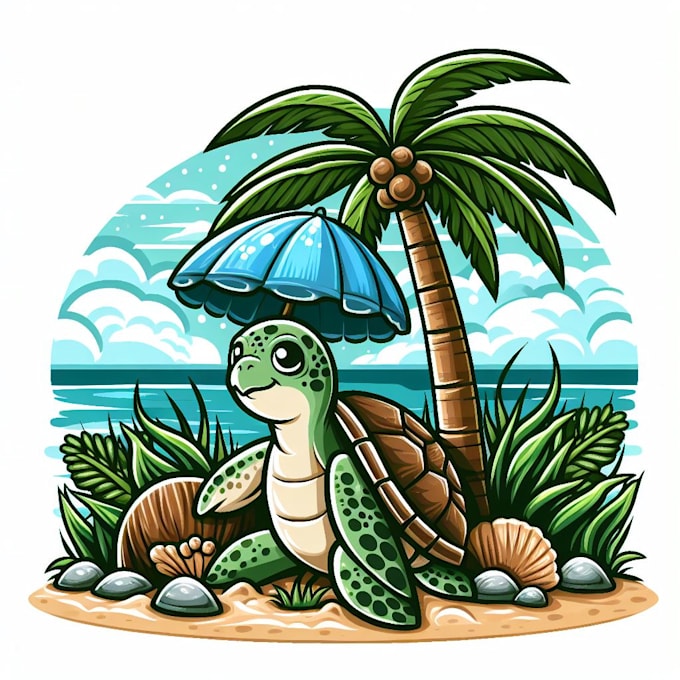 Design awesome modern sea turtle mascot logoin just 1 day by Michelle ...