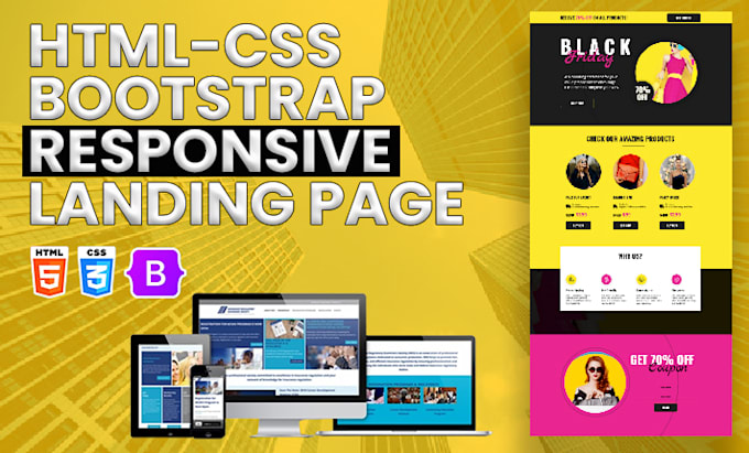 Design Website Layout In Html5 Css3 And Bootstrap5 By Shakeel2345 Fiverr 