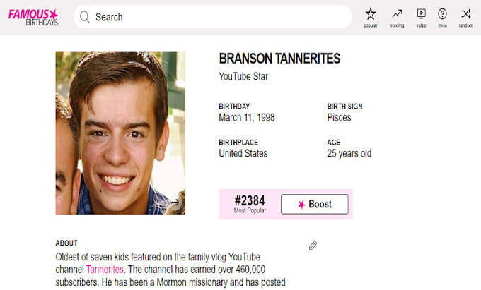 Boost your famous birthdays profile by Victory_master | Fiverr