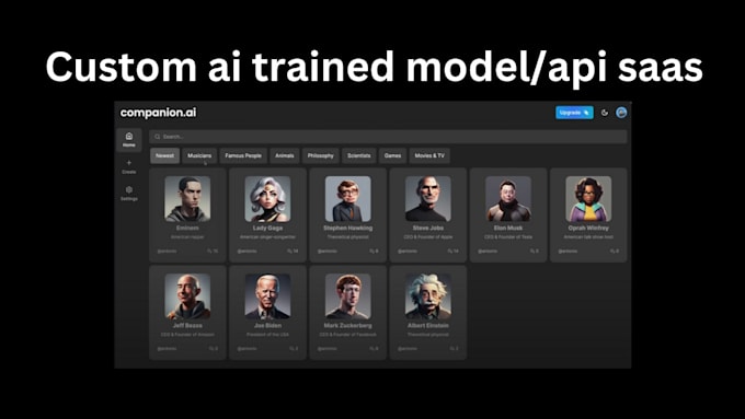 Create ai chatgpt content generator saas, stripe by Aienth | Fiverr