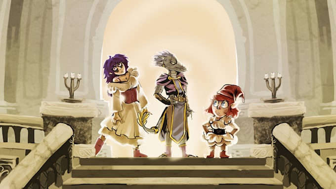 Design and illustrate your fantasy character by Tradosg | Fiverr