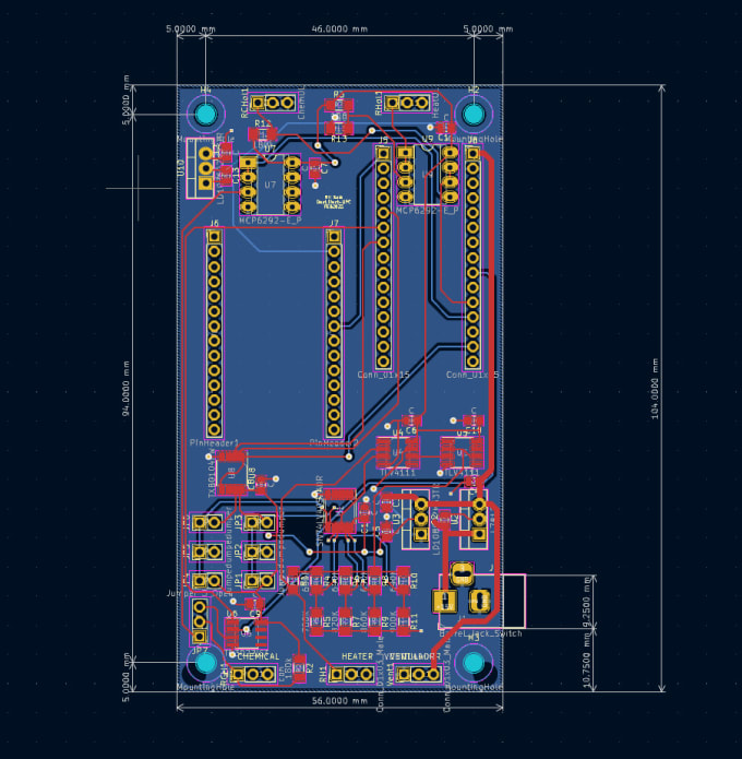 Design pcb electronic board in kicad with schematic, layout, 3d view and bom by Nilsola8 | Fiverr