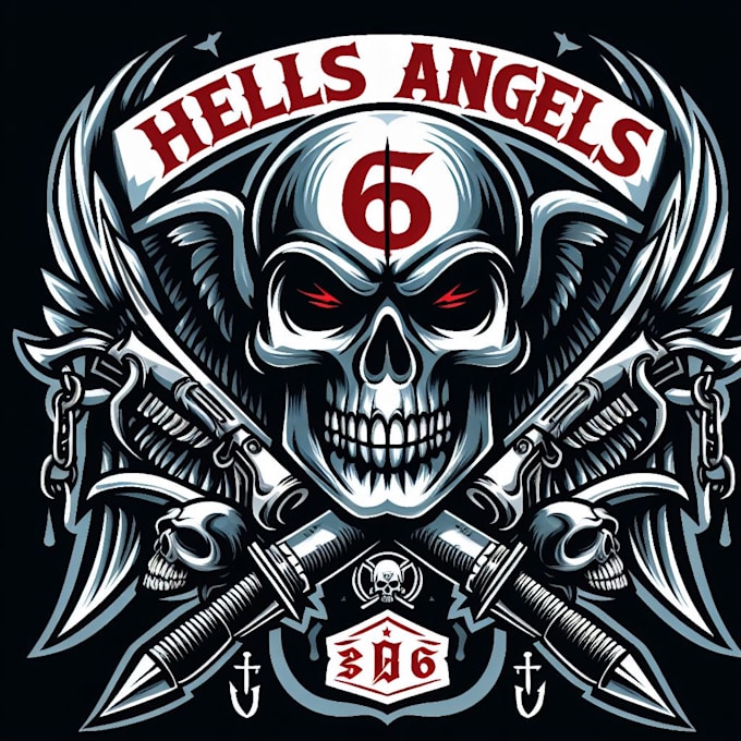 Do hells angels death head mascot logo design for your company by ...