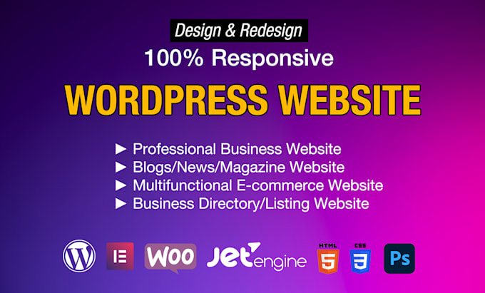 Build or redesign wordpress website using elementor pro by Ayanextit | Fiverr