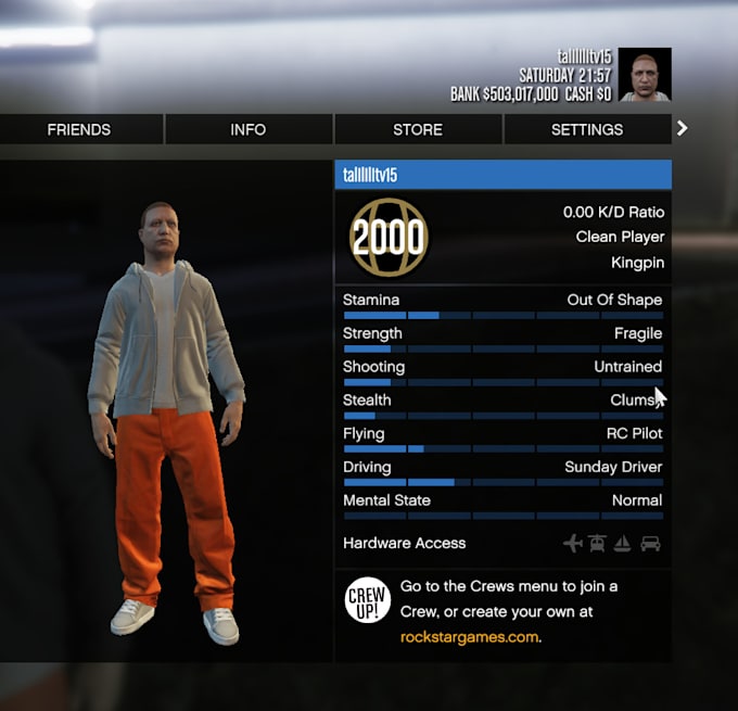 Boost your gta 5 account pc only by Ott0___ | Fiverr