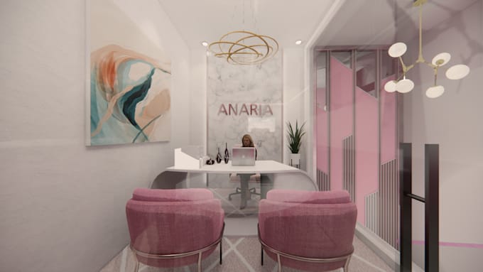 Design and 3d render your office space interiors by Vanchy_studio | Fiverr