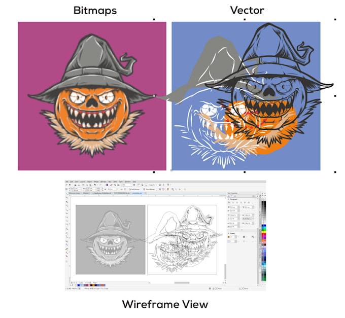 Transform your images into vectors with precision, coreldraw by Gefa ...
