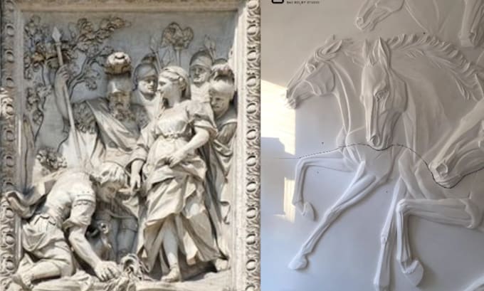 3d bas relief 3d coin 3d sculpture wall art design relief carving for ...