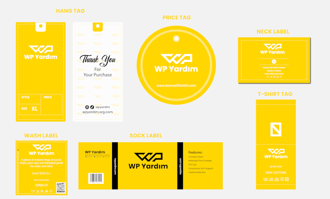 Design hang tag,hem tag,neck label,care label,woven label,sock tag,wash ...