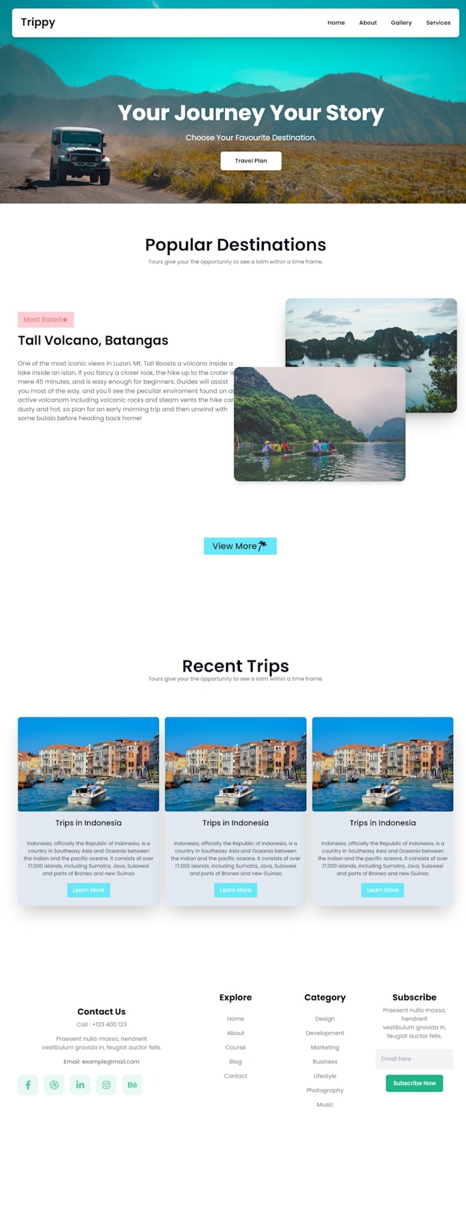 Build a responsive react landing page with tailwindcss by Ahon_moai | Fiverr