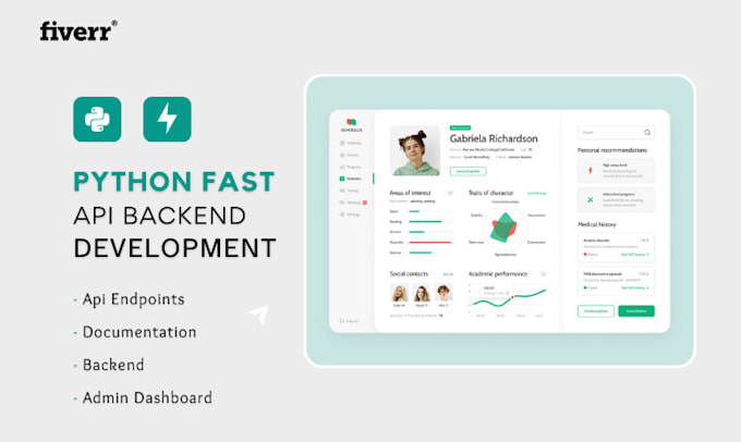 Develop Python Fast Api Backend And Admin Dashboard By Vanyastein Fiverr