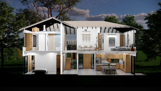 Create the 3d cross section by Saramprieto | Fiverr