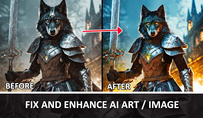 Fix your ai generated art image, repaint and enhance it by Afwroman ...