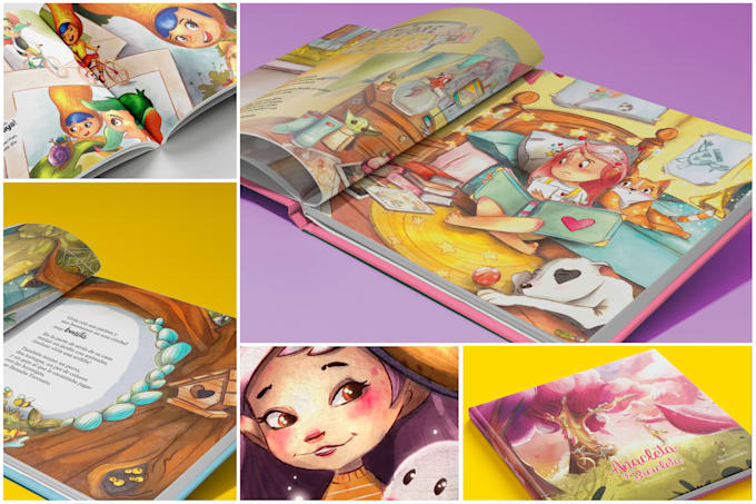 Create beautiful illustrated books by Illustrafavole | Fiverr