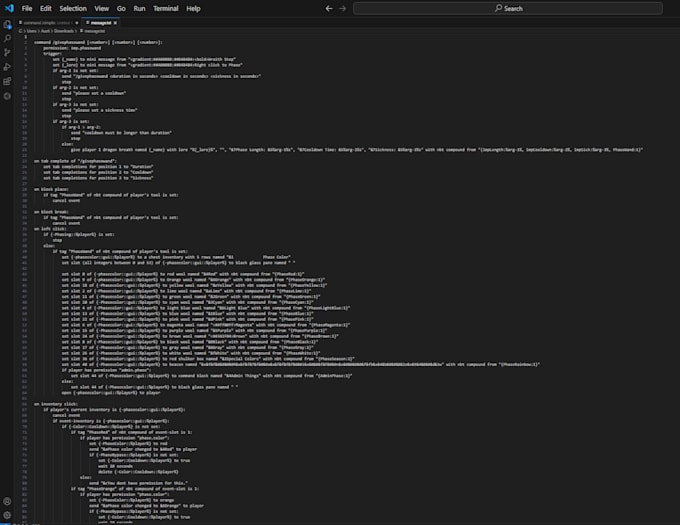 Do minecraft skripting for your server by Impales | Fiverr