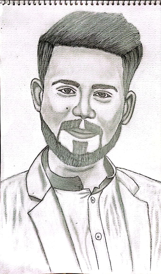 Draw realistic pencil sketch portrait or anything from your picture by ...