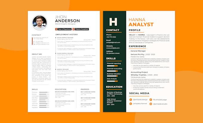 Make professional resume design, cv and cover letter template by ...