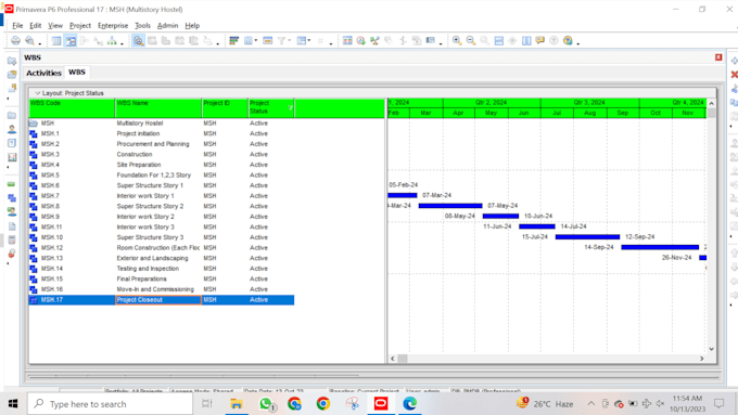 Make construction project using primavera p6, ms project by Popouy | Fiverr