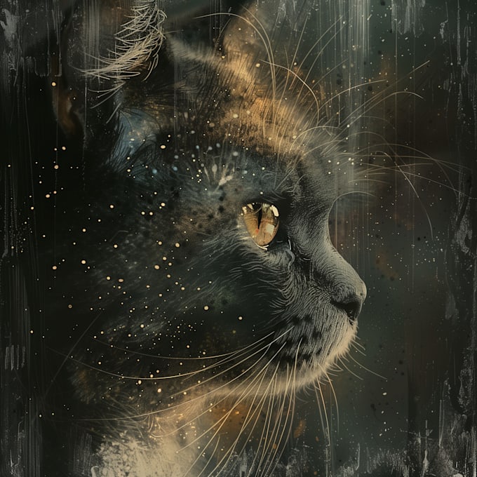 Transform your cat into art by Liverrypinn | Fiverr