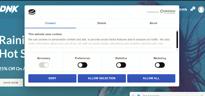 Setup cookie consent banner or google cookie consent v2 for gdpr or ... Setup cookie consent banner or google cookie consent v2 for gdpr or ...