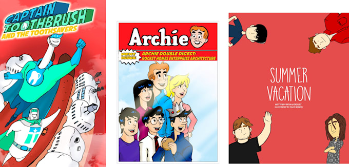 Make the cover of your ebook comic book, comic by Davidmonroy | Fiverr