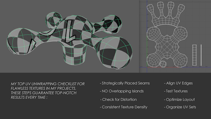 Retopology your 3d model and unwrap it with the best uv map by Claphy ...