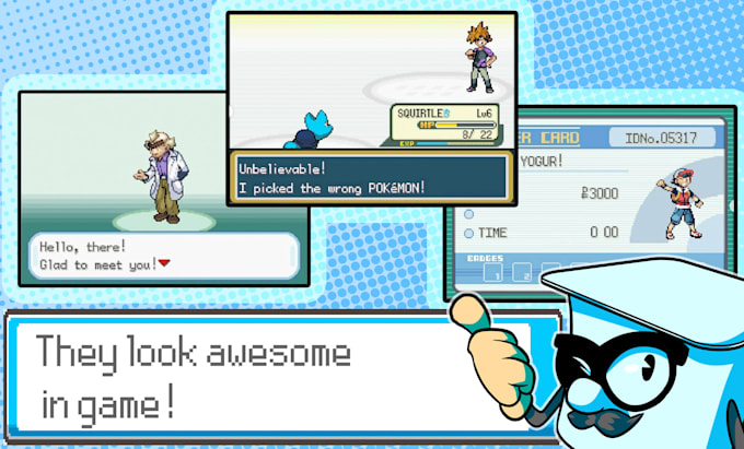 Make pixel art pokemon trainer sprites by Yogurcomics | Fiverr