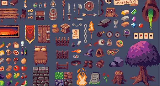 Do unique 2d sprite sheet 2d animation in pixel for you by Tiz_motion ...