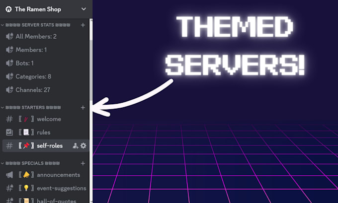 Created unique and well themed servers tailored for you by Cad3tm1n ...