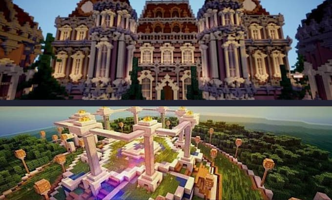 Be minecraft builder, build house, spawn, map, hub, castle, lobby in minecraft by Fwarankson ...