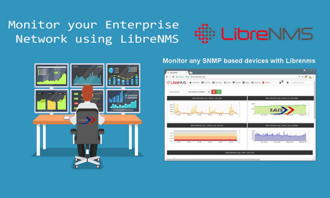 Install configure librenms cacti and zabbix network monitoring tools on ...