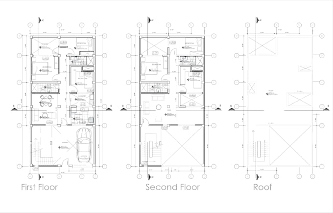 Make architectural floor plans and raster in autocad by Ferdous2060 ...