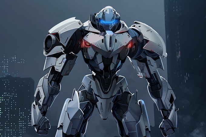 Draw mecha robot character concept for you by Fultare49 | Fiverr