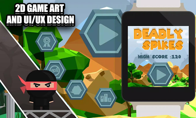 Create 2d game art, game art, game ui, props, 2d game by Eureka_tech ...