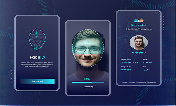 Create face recognition app, camera app, facial recognition app ...