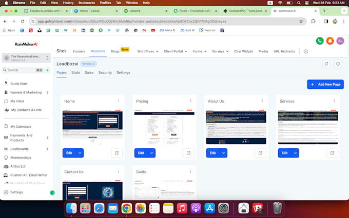 Provide expert rainmakerai services automations and landing pages by Ahmedjoyia109 | Fiverr