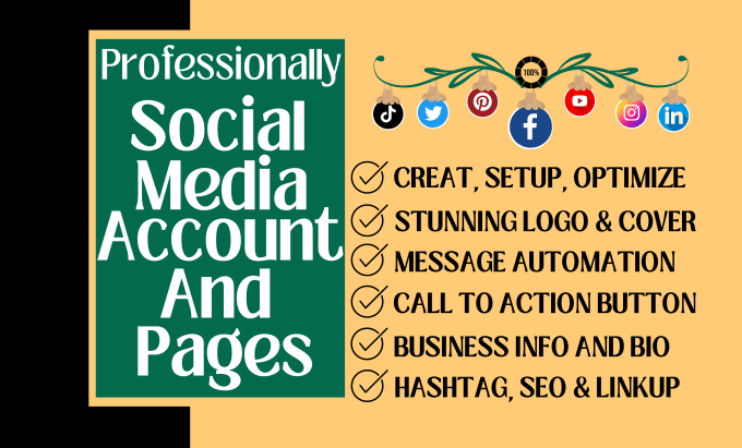 Perfectly All Social Media Accounts Create And Set Up By Social Subrota