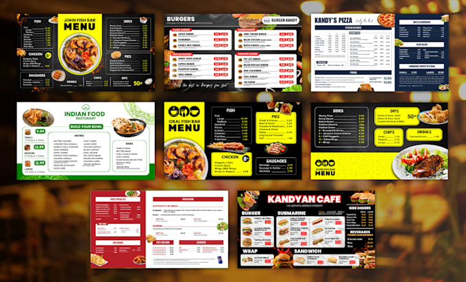 Create captivating static tv menu design using canva by Bathiyavi | Fiverr