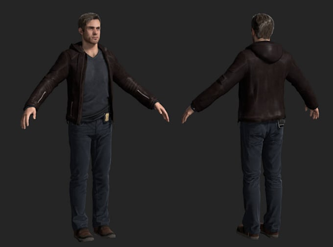 Turn 2d to 3d, blender 3d model, maya rigging, realistic texturer, non ...