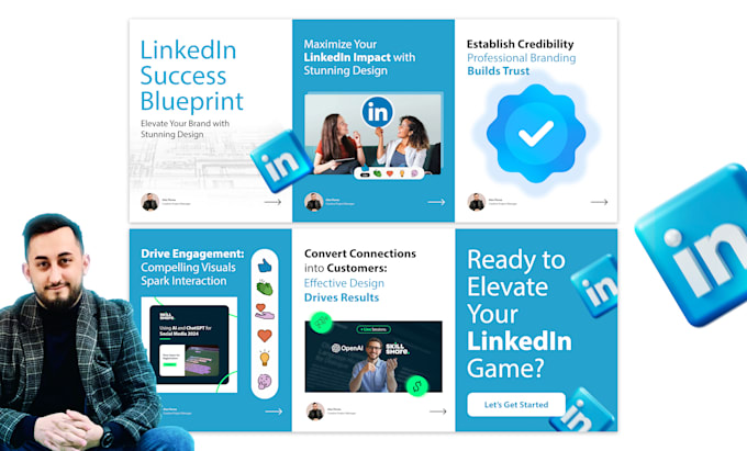 Create professional linkedin carousel design by Floreaalexandru | Fiverr