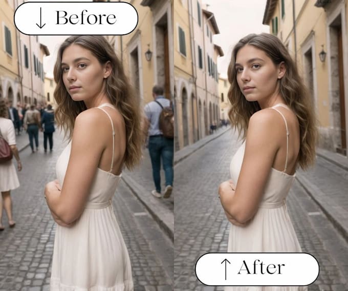 Remove objects and person in photoshop by Jabar_creations | Fiverr